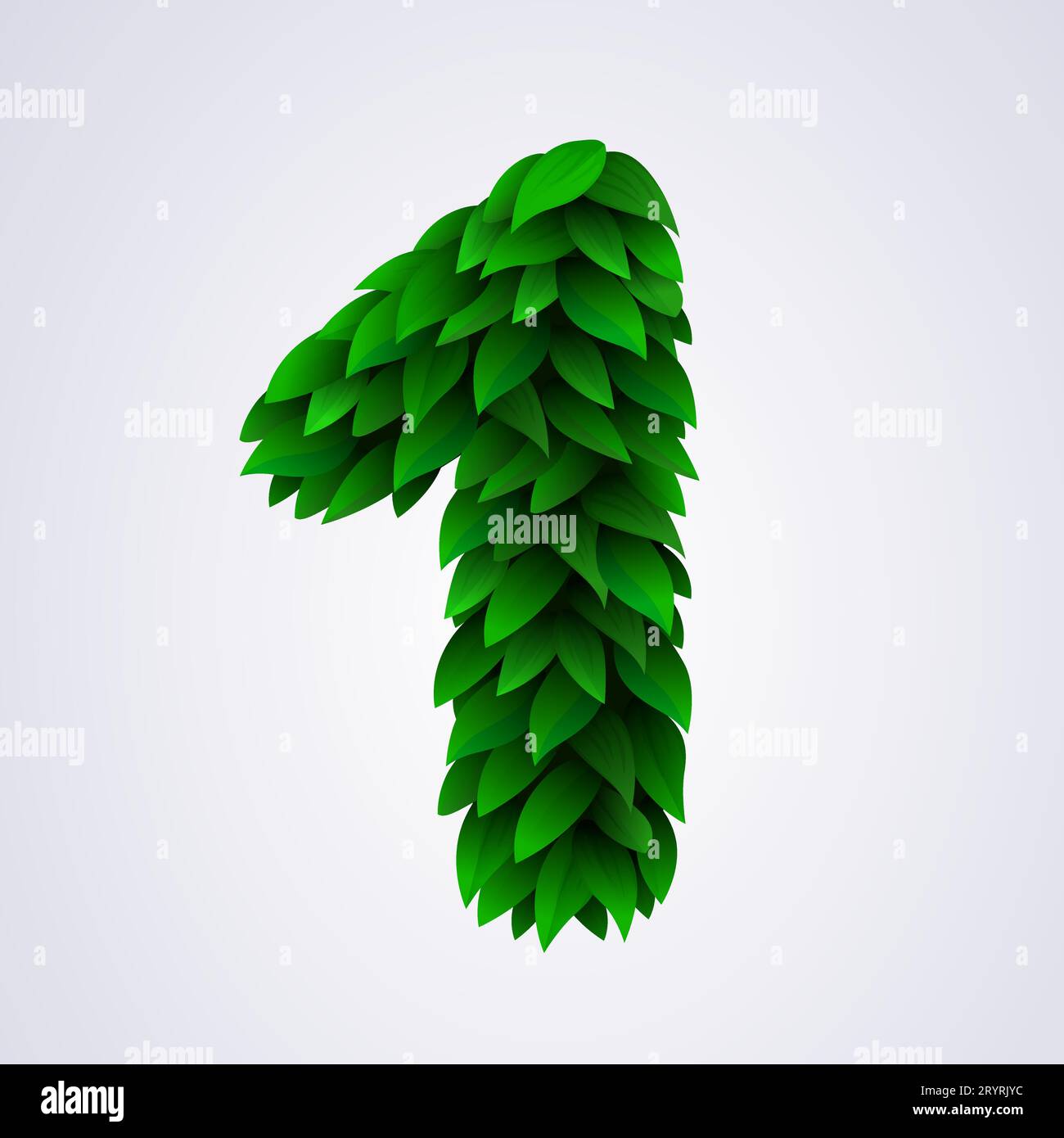 Number 1 leaves Stock Vector Images - Alamy
