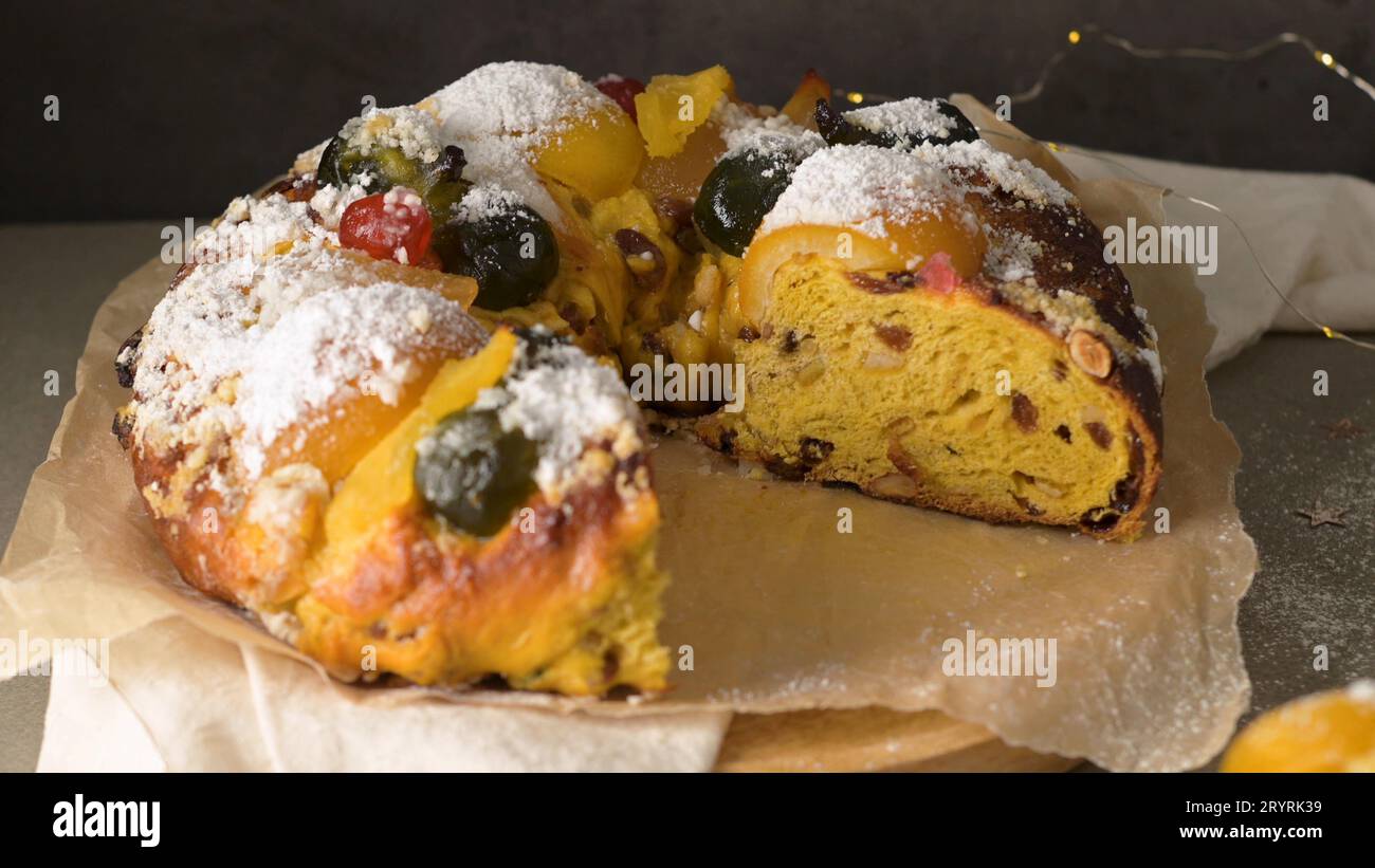 Bolo do Rei or King's Cake, Made for Christmas, Carnavale or Mardi Gras ...