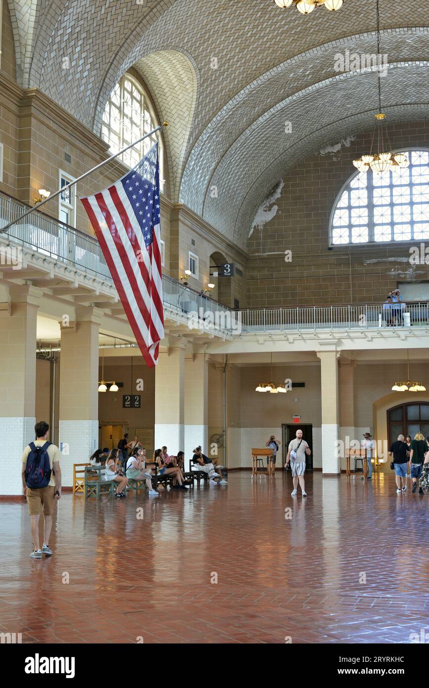 Ellis Island Immigration Museum, New York, New York, USA Stock Photo ...