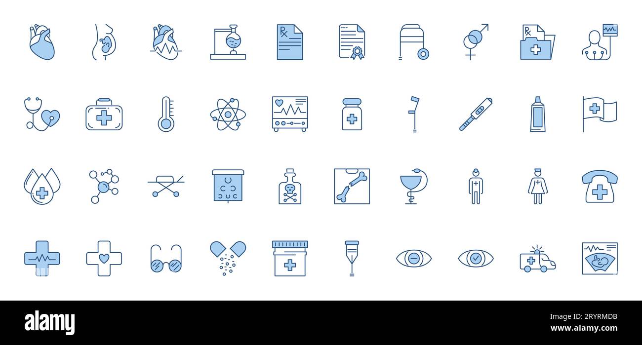Medical Vector Icons Set Stock Vector Image & Art - Alamy