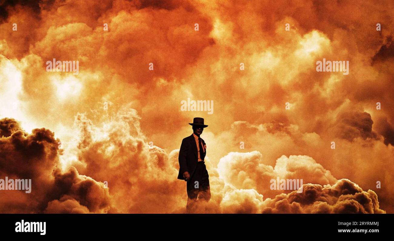 OPPENHEIMER 2023 Universal Pictures film with Cillian Murphy Stock ... OPPENHEIMER 2023 Universal Pictures film with Cillian Murphy Stock ...