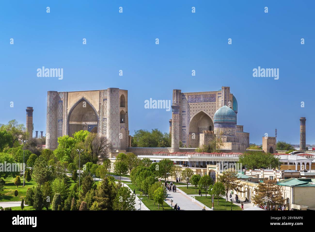 Bibi-Khanym Mosque, Samarkand. Uzbekistan Stock Photo - Alamy