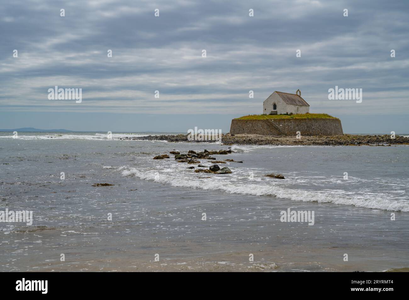 The Church of St. Cwyfan, Porth Cwyfan, Aberffraw, Isle of Anglesey ...