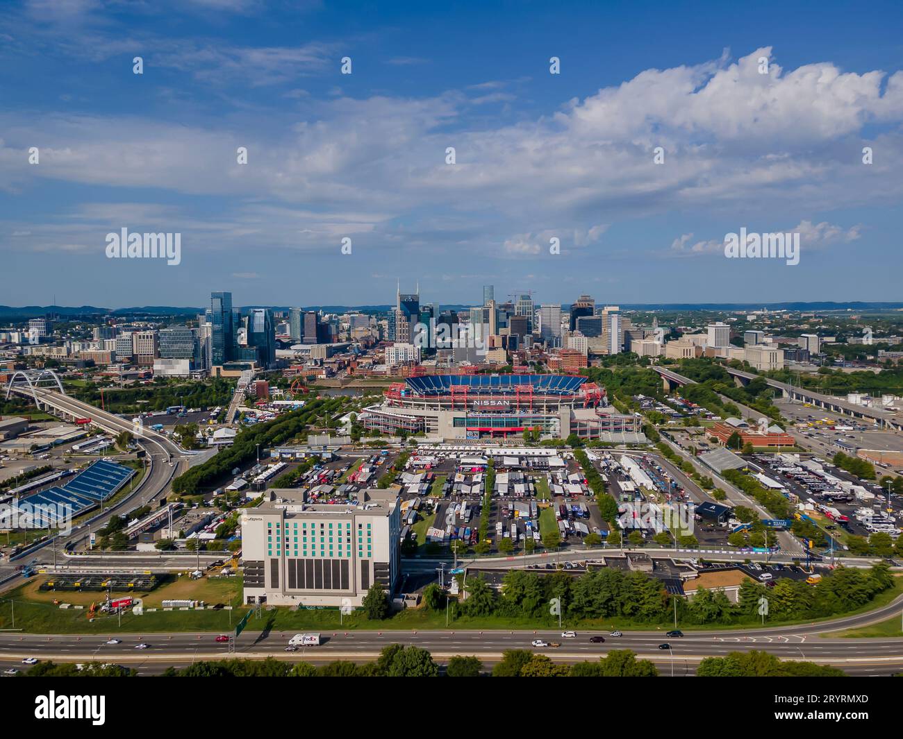 Aerial View Of Nashville, Tennessee Stock Photo - Alamy