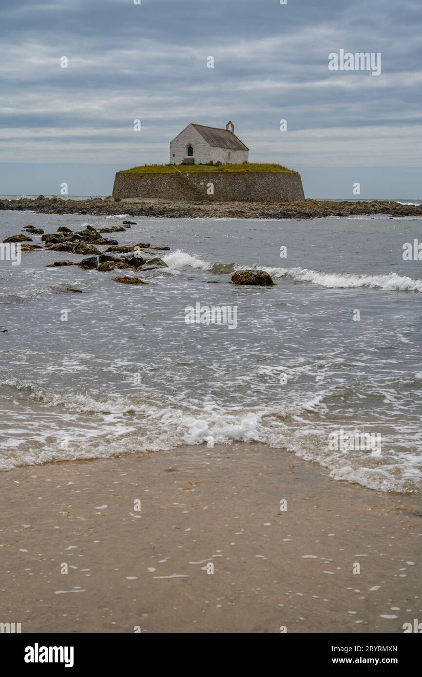 The Church of St. Cwyfan, Porth Cwyfan, Aberffraw, Isle of Anglesey ...