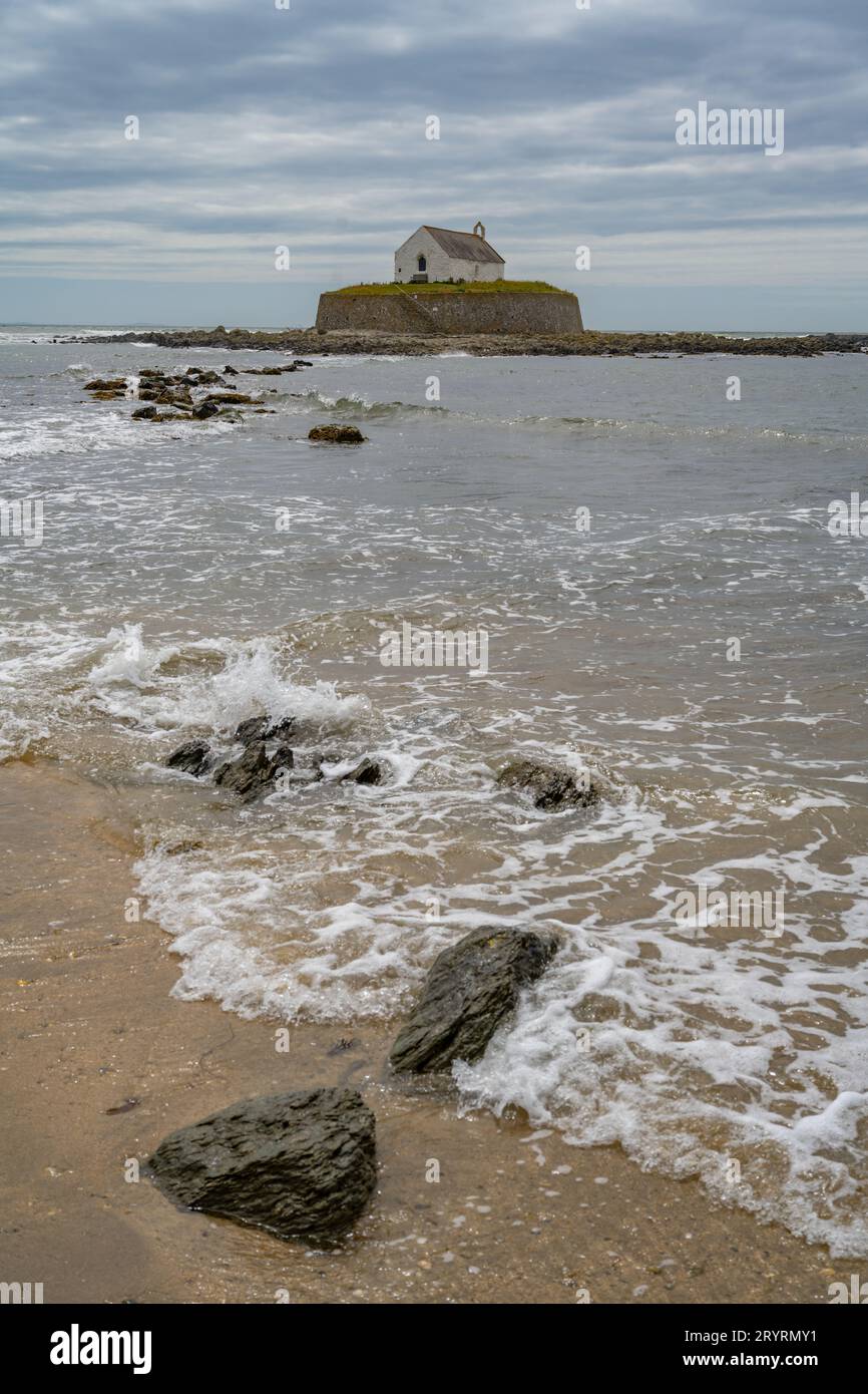 The Church of St. Cwyfan, Porth Cwyfan, Aberffraw, Isle of Anglesey ...