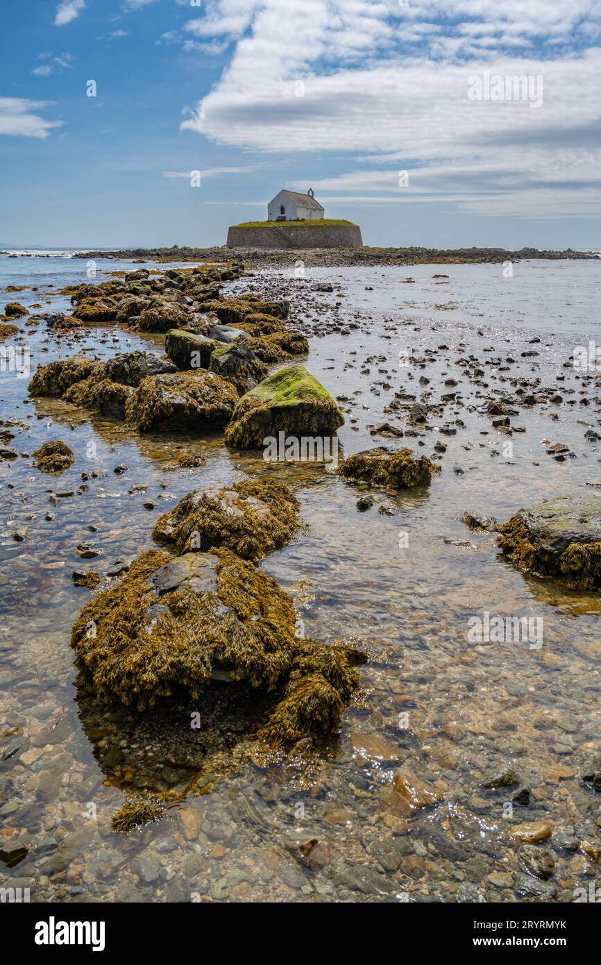The Church of St. Cwyfan, Porth Cwyfan, Aberffraw, Isle of Anglesey ...