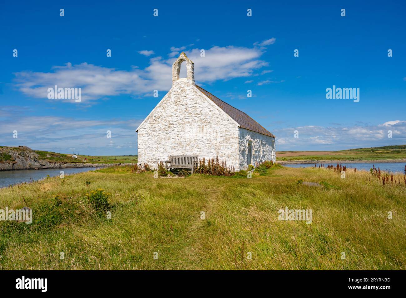 The Church of St. Cwyfan, Porth Cwyfan, Aberffraw, Isle of Anglesey ...