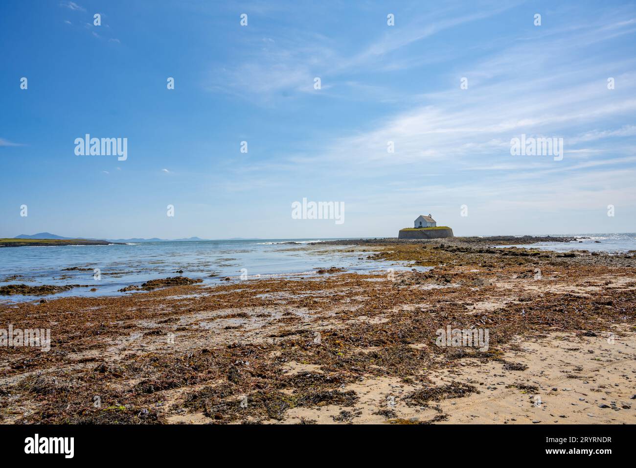 The Church of St. Cwyfan, Porth Cwyfan, Aberffraw, Isle of Anglesey ...