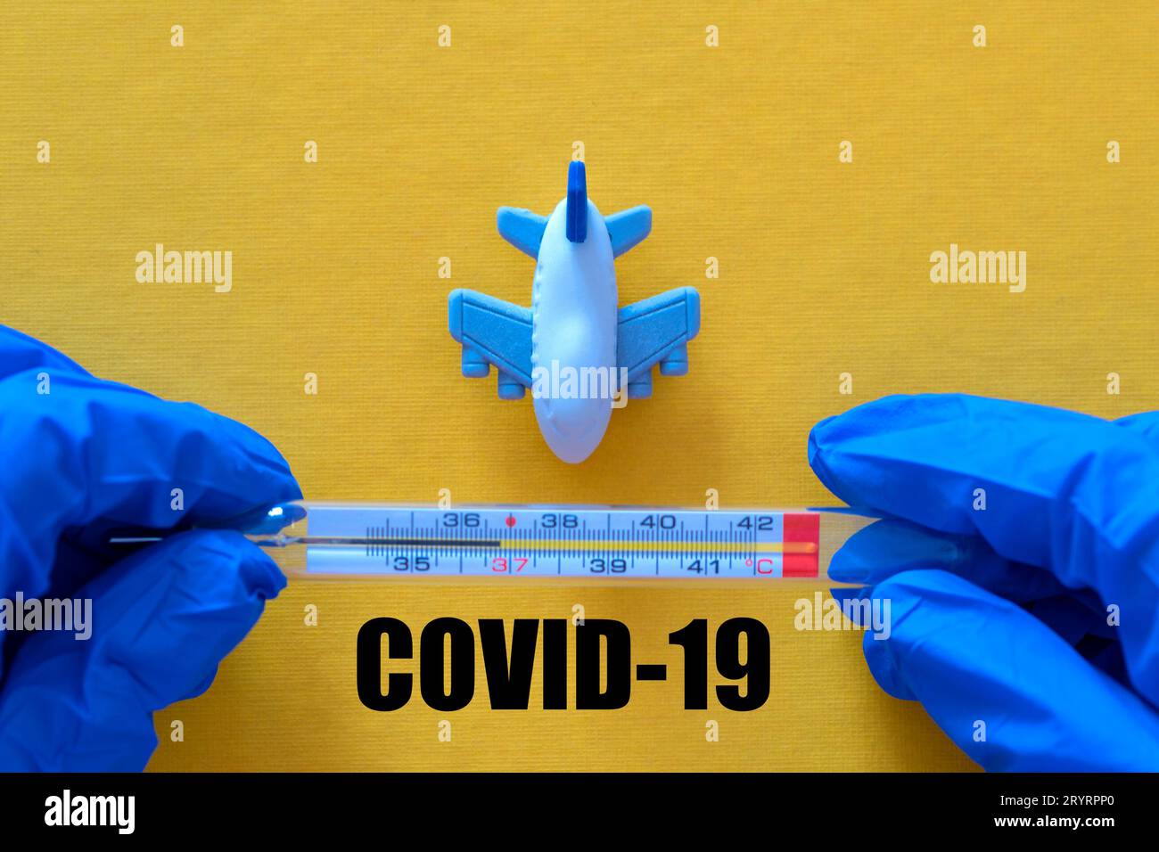 Airplane, Thermometer. Air travel prohibited. Closed airports from ...