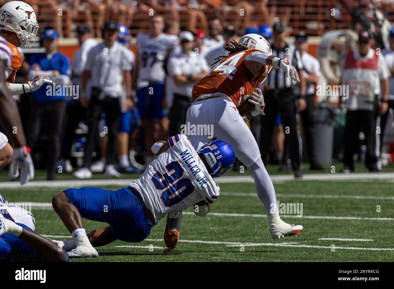 AUSTIN, TX - SEPTEMBER 30: Texas Longhorns running back Jonathon Brooks ...