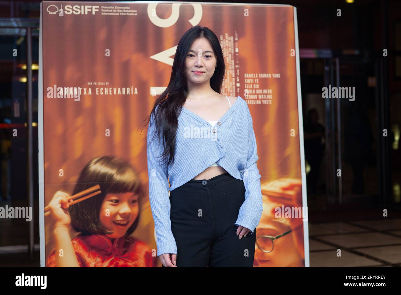 Xinyi Ye attend to photocall of 'Chinas' at Cines Verdi on October 02 ...