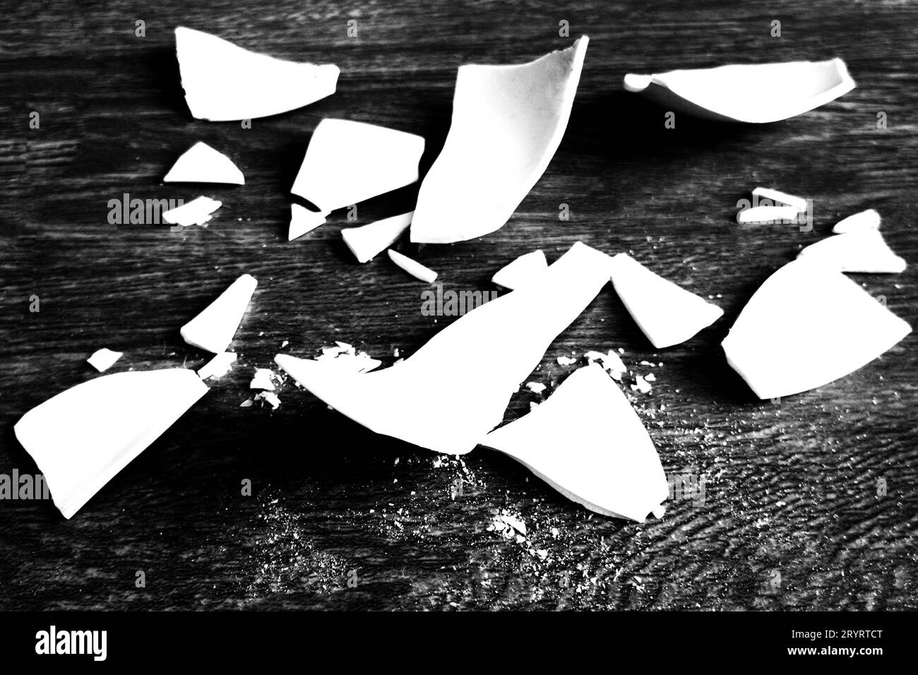 Glass splinters Black and White Stock Photos & Images - Alamy