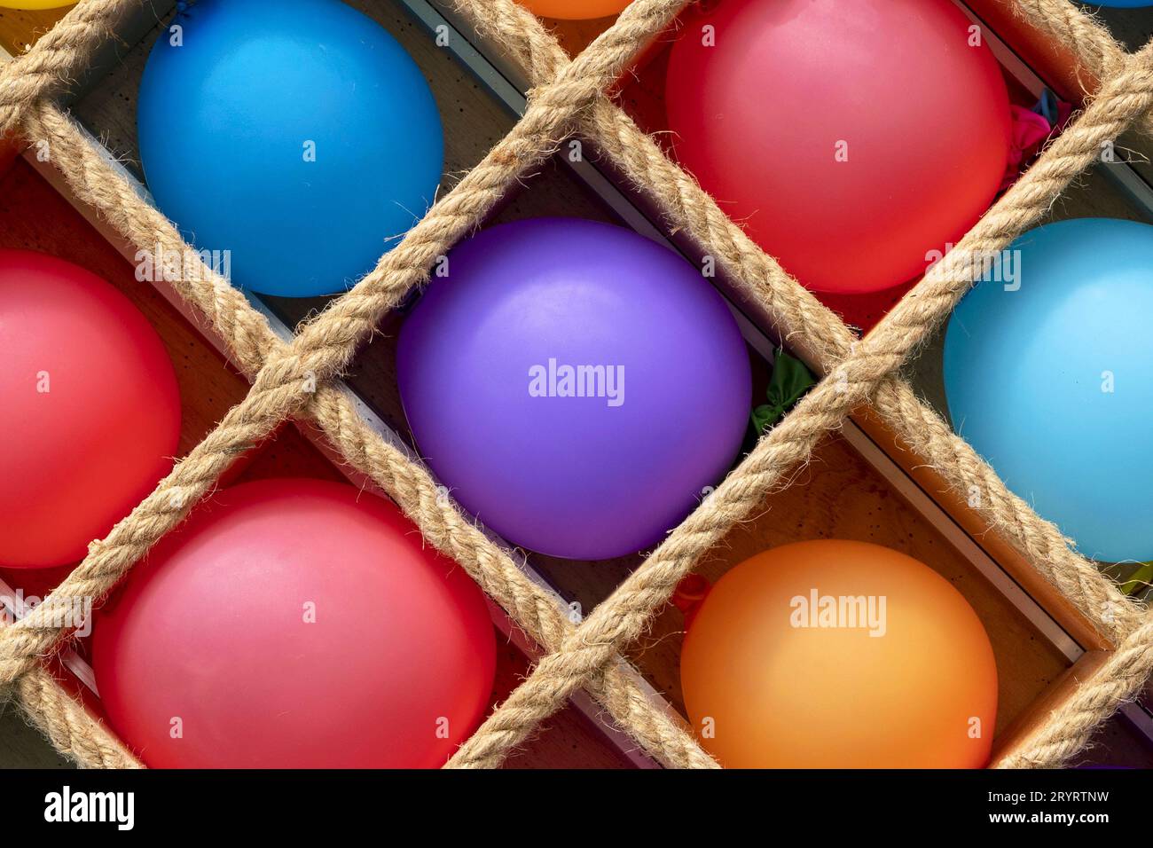 Background of colored balls. The texture is a lot of different color ...
