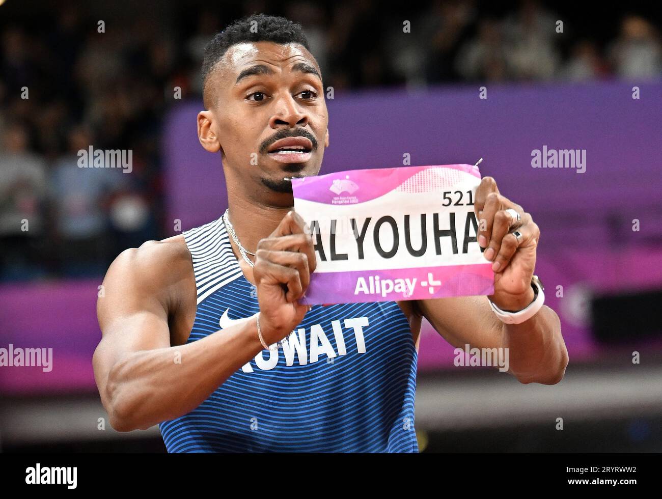 Hangzhou, China's Zhejiang Province. 2nd Oct, 2023. Yaqoub Alyouha of ...