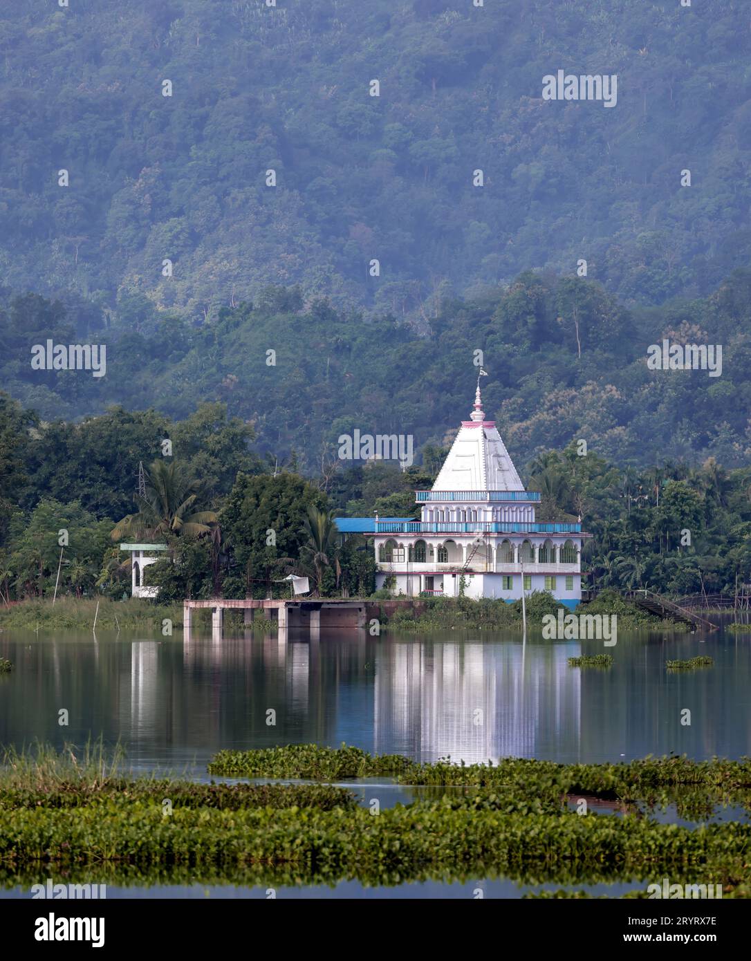 Lakeside temple.this photo was taken from Rangamati,Chittagong ...