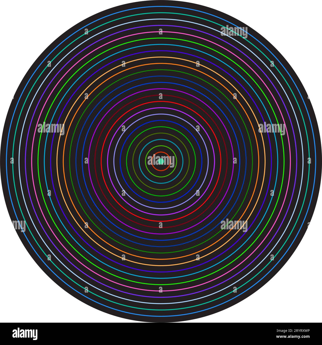 Vector rainbow circle border frame hi-res stock photography and images ...