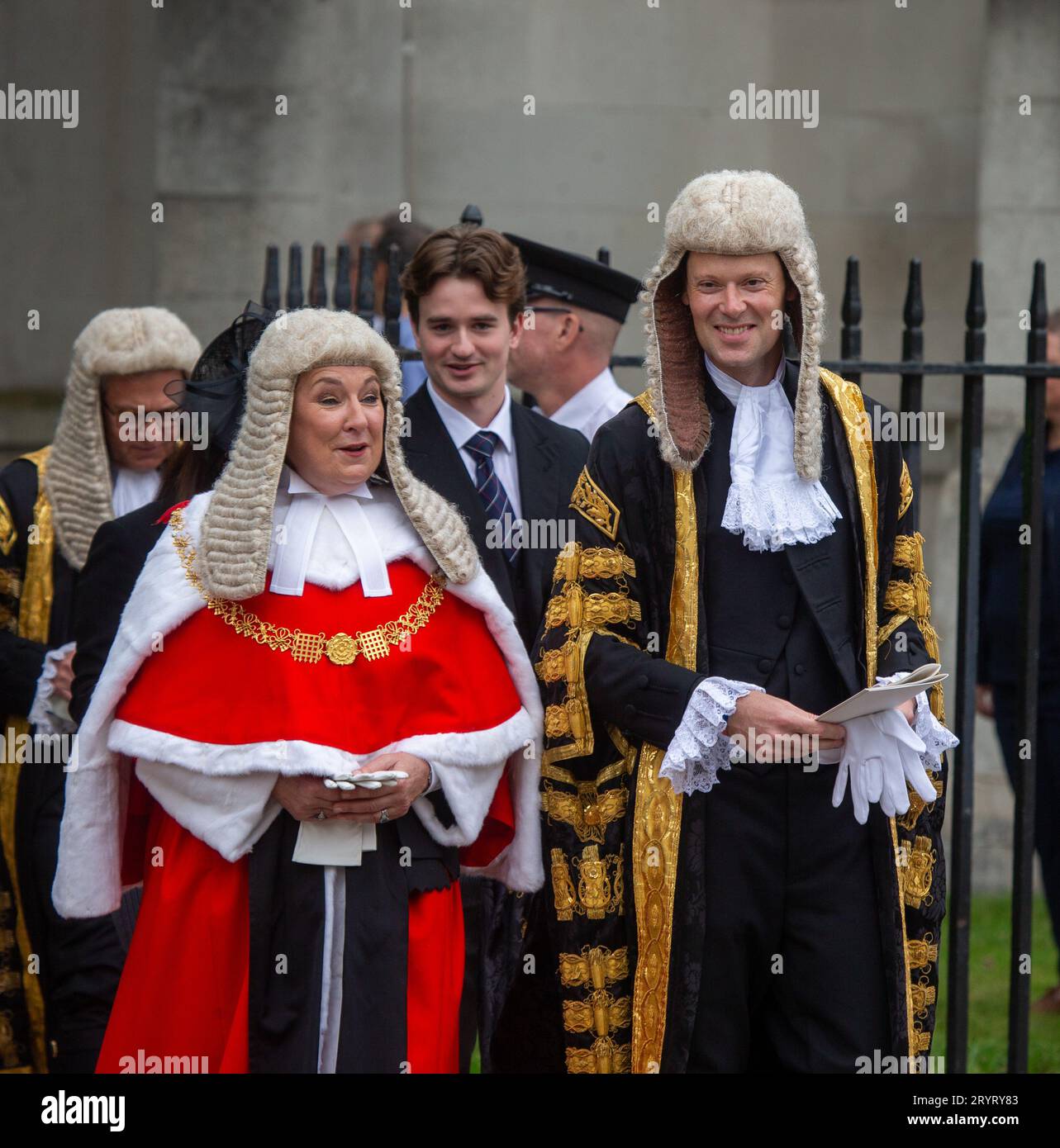 London, England, UK. 2nd Oct, 2023. Justice Secretary ALEX CHALK (R ...