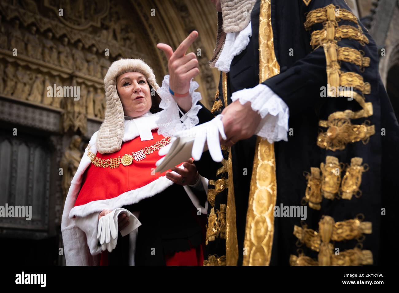 The new Lady Chief Justice, Dame Sue Carr at Westminster Abbey in ...