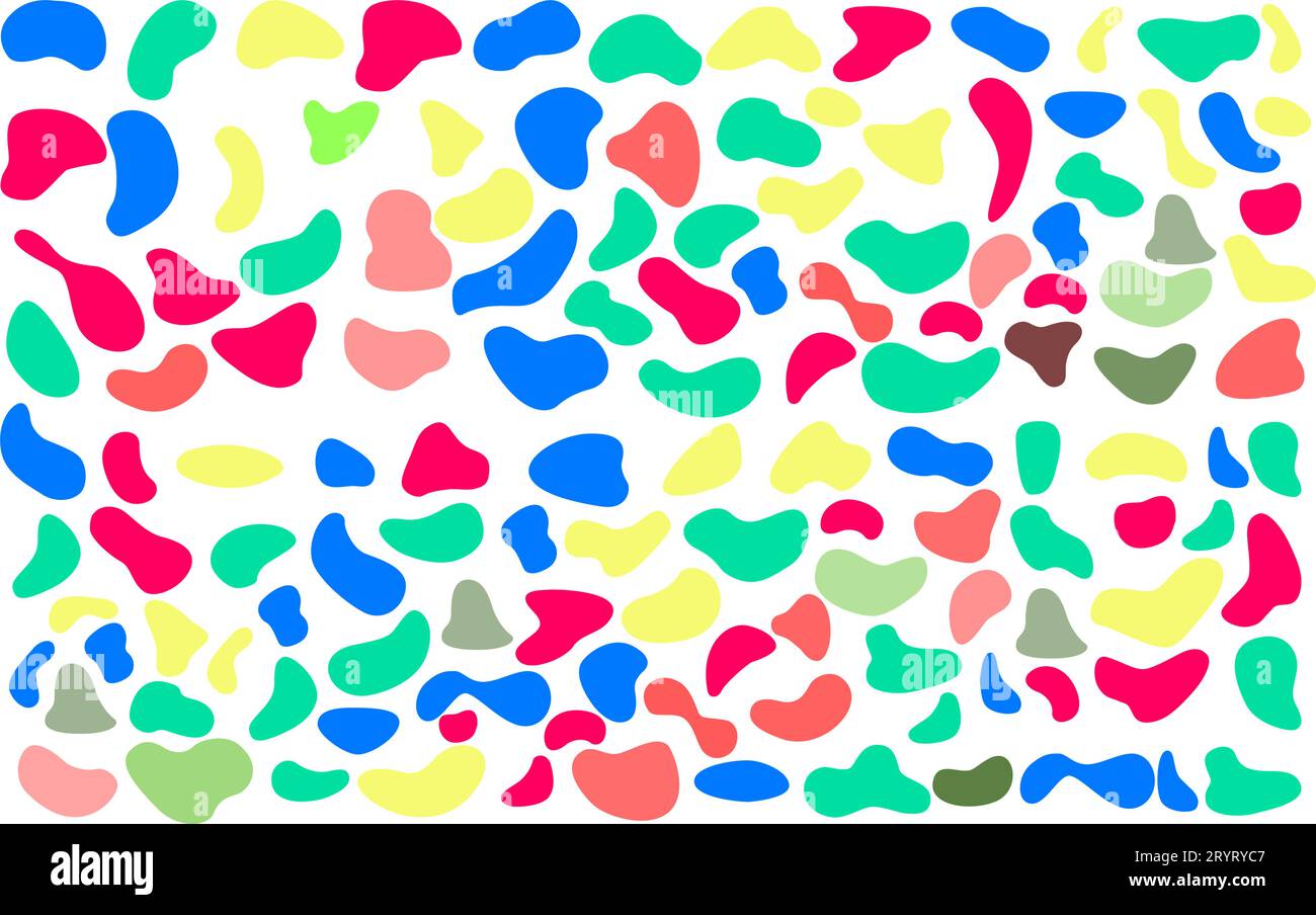 fluid liquids. Blob-shaped organic set. black color cube drops simple ...