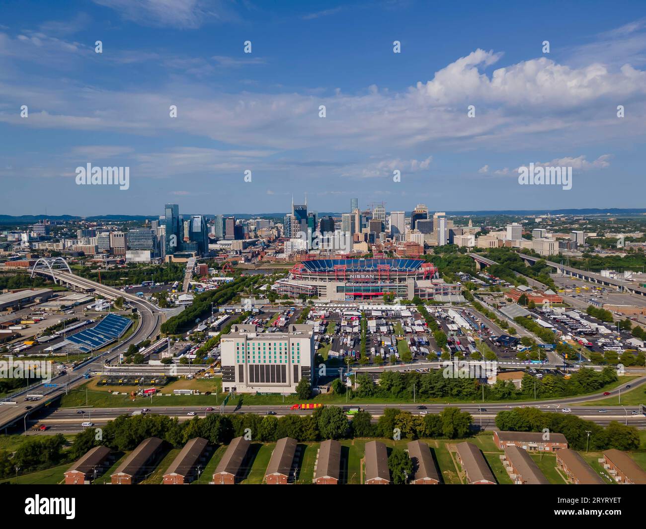Aerial View Of Nashville, Tennessee Stock Photo - Alamy