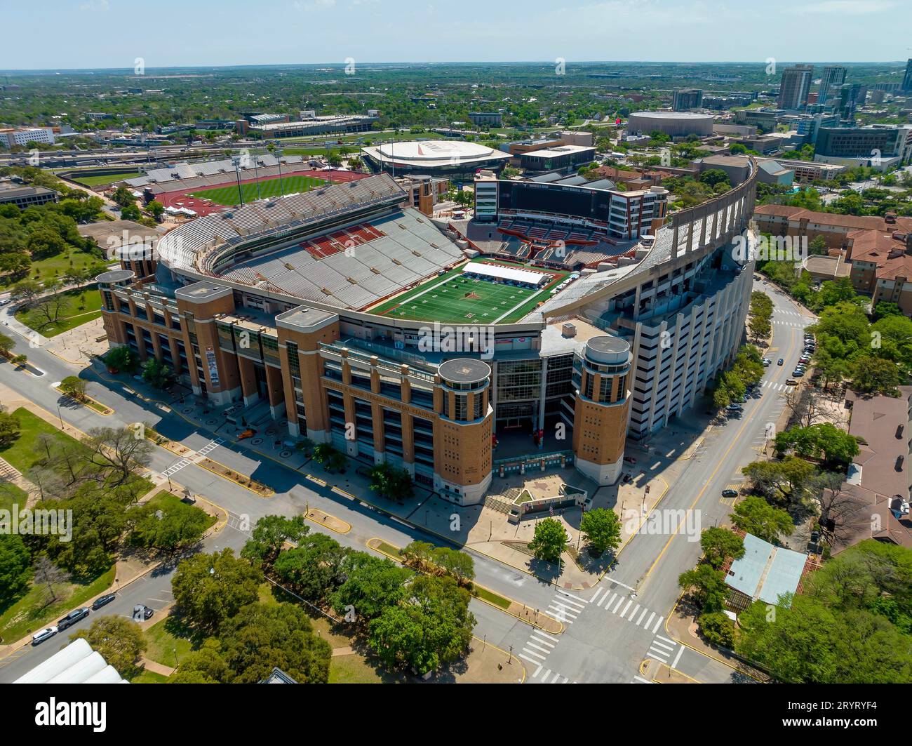 Aerial Views Darrell K Royal Memorial Stadium Stock Photo - Alamy