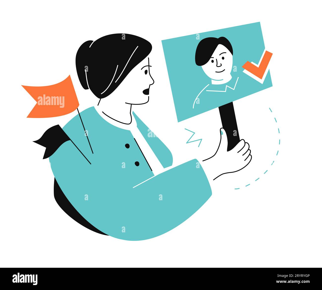 Candidate Campaigning - colorful flat design style illustration Stock ...