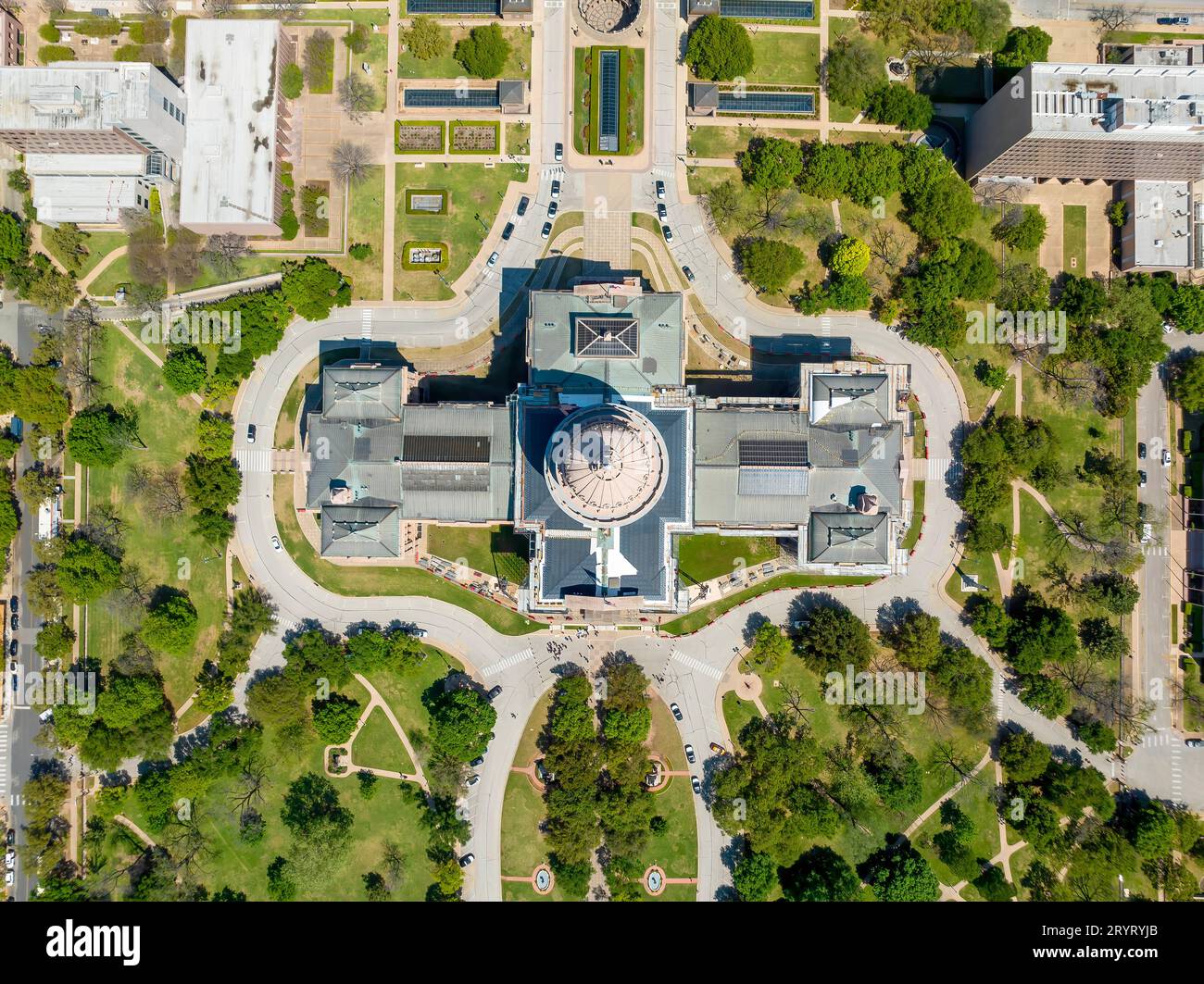 Aerial View Of The Texas State Capitol In Austin Texas Stock Photo - Alamy