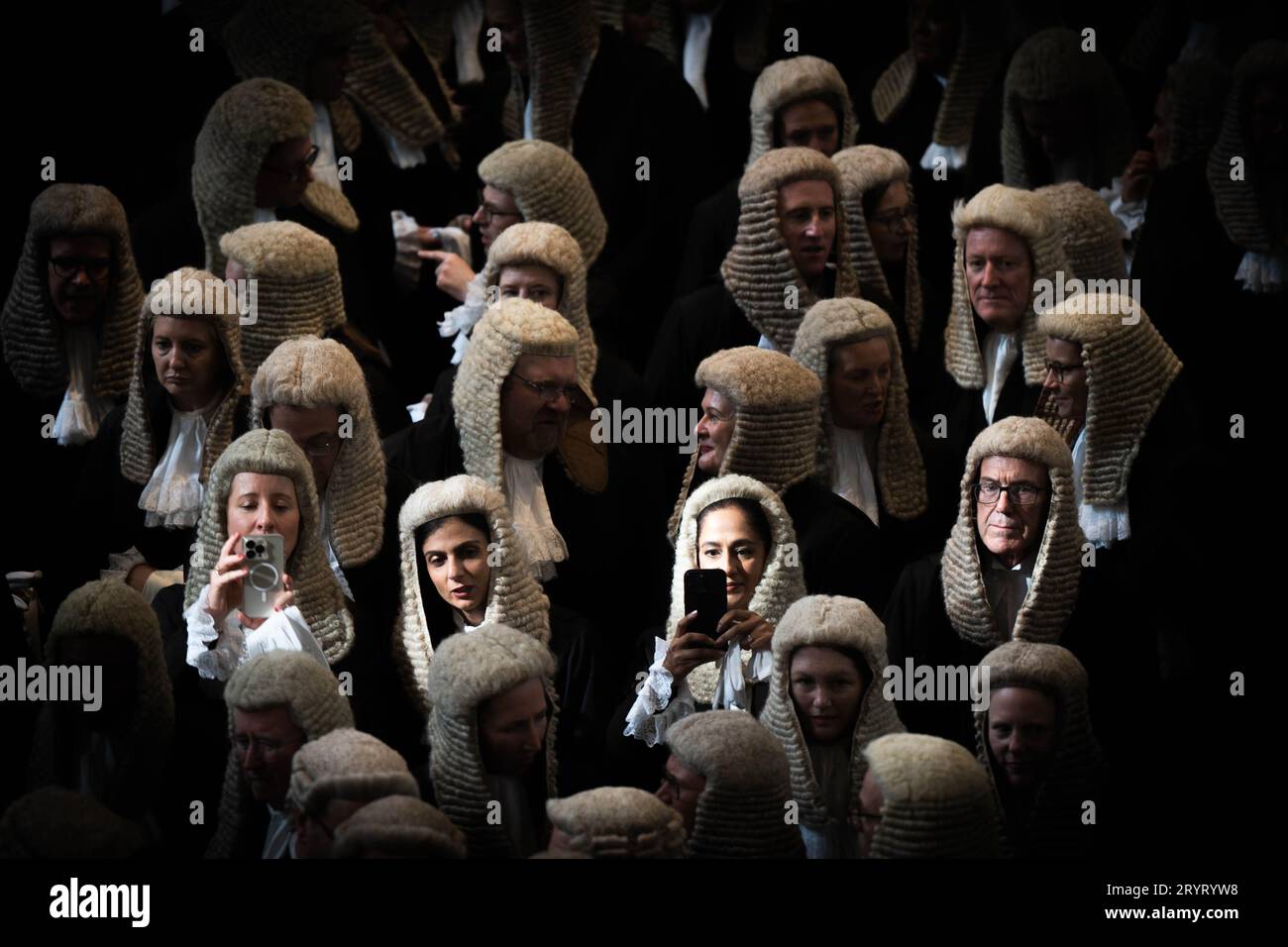 Judges at Westminster Abbey in London for the annual Judges Service ...