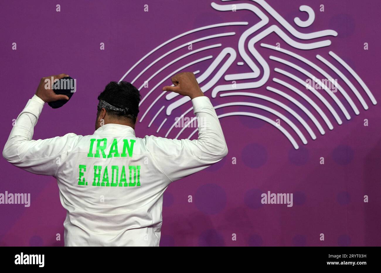 Hangzhou, China's Zhejiang Province. 2nd Oct, 2023. Ehsan Hadadi of ...