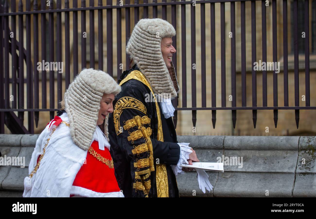 London, England, UK. 2nd Oct, 2023. Justice Secretary ALEX CHALK (R ...