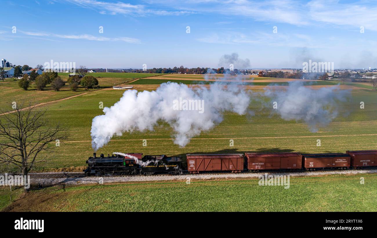Steam freight train hi-res stock photography and images - Alamy