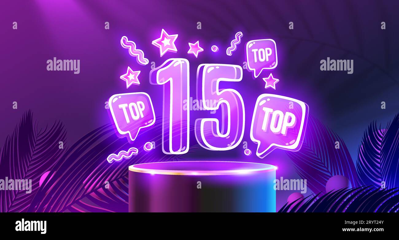 15 rating Stock Vector Images - Alamy