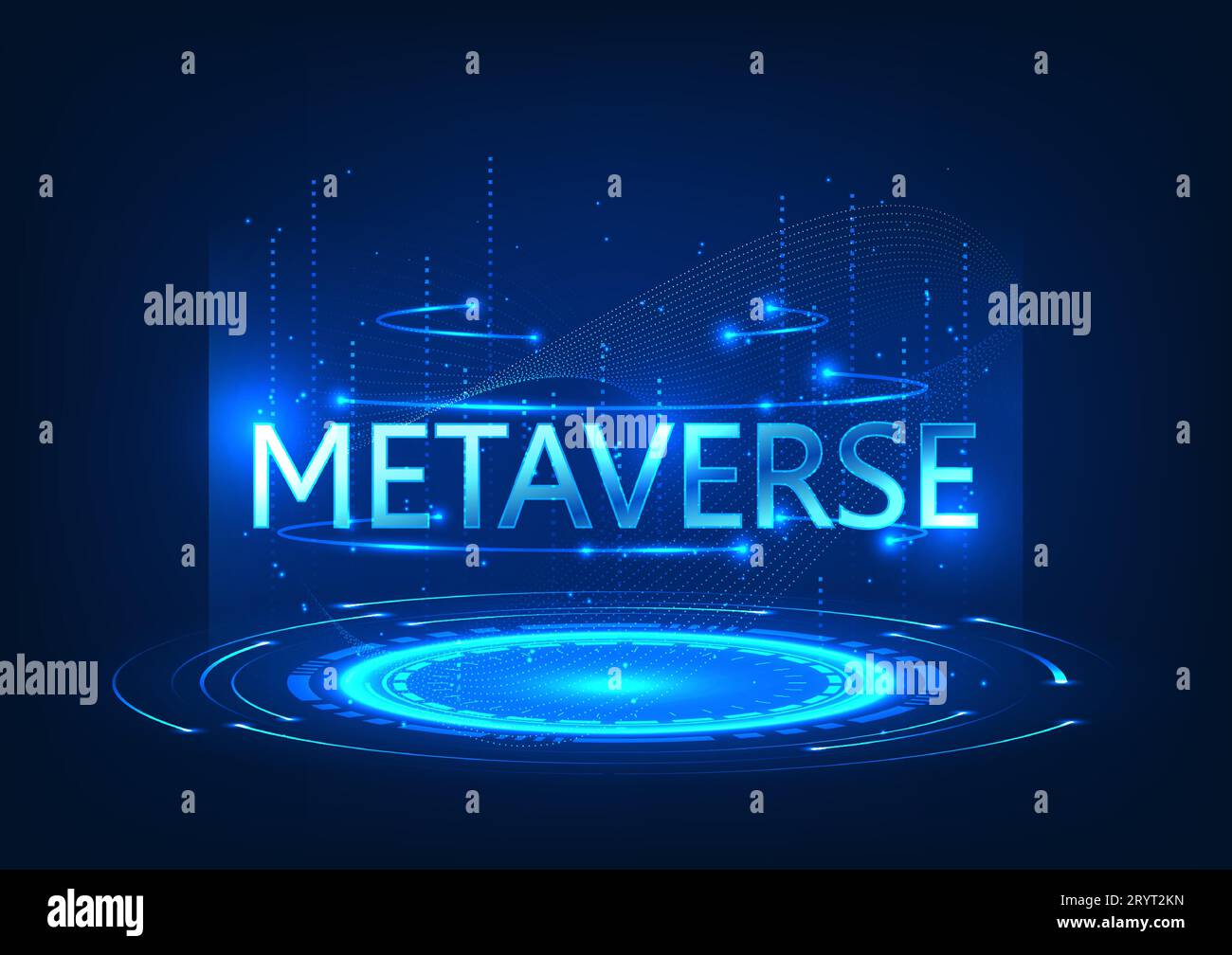 Hologram projection of Metaverse characters by Metaverse technology It ...