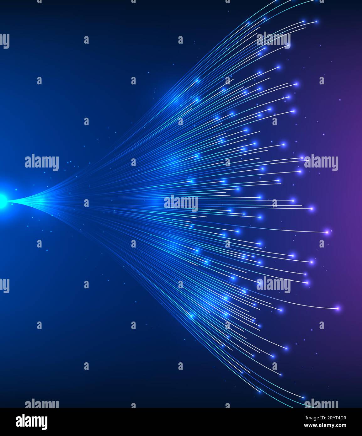 Big data technology The overlapping lines of light flew at mesmerizing speed, adding an ...