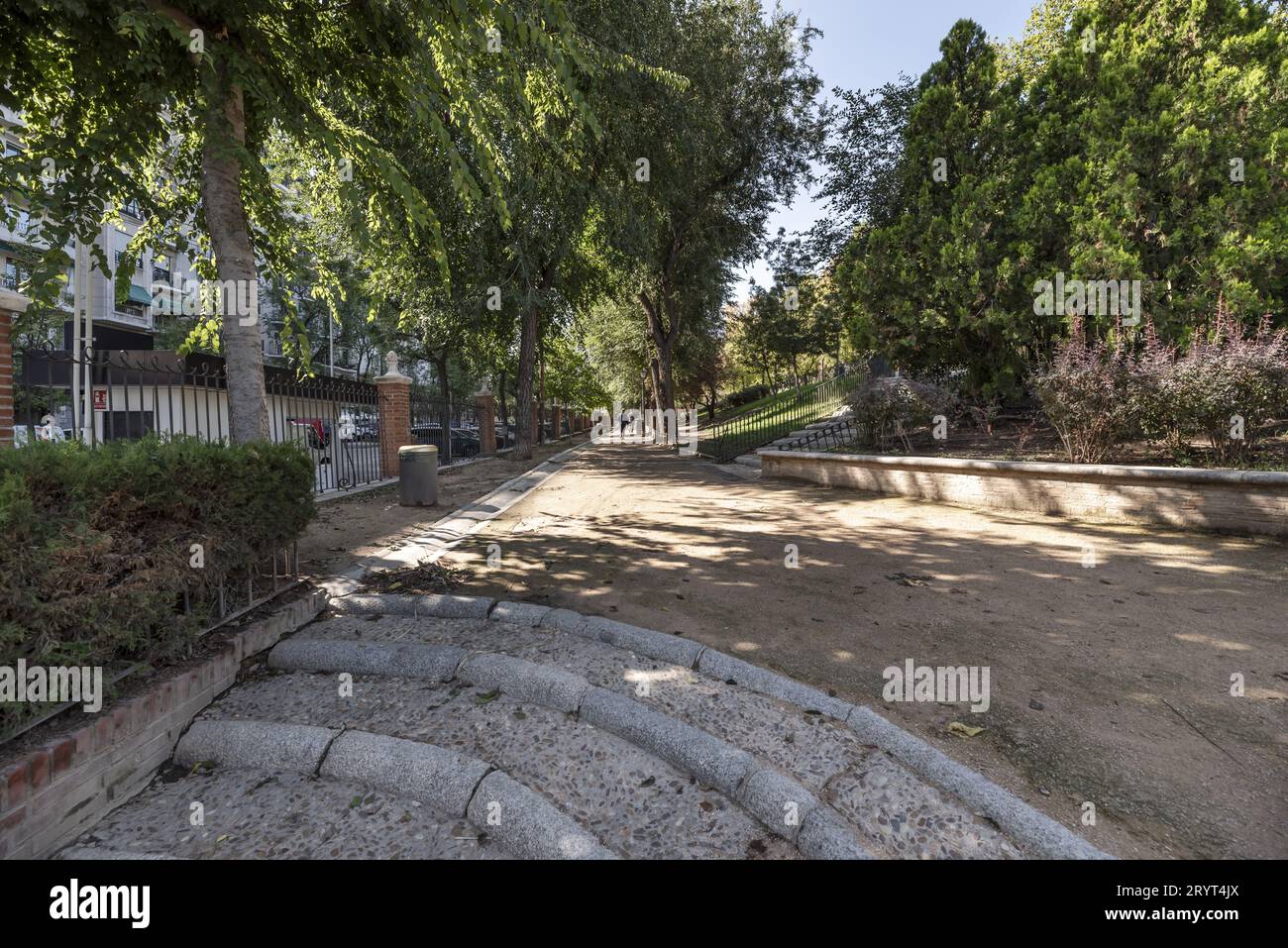 Long sandy walk with granite and stone stairs Stock Photo - Alamy