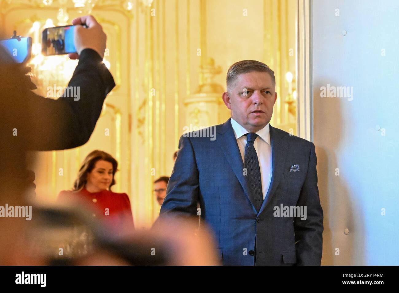 Bratislava, Czech Republic. 02nd Oct, 2023. Slovak President Zuzana ...