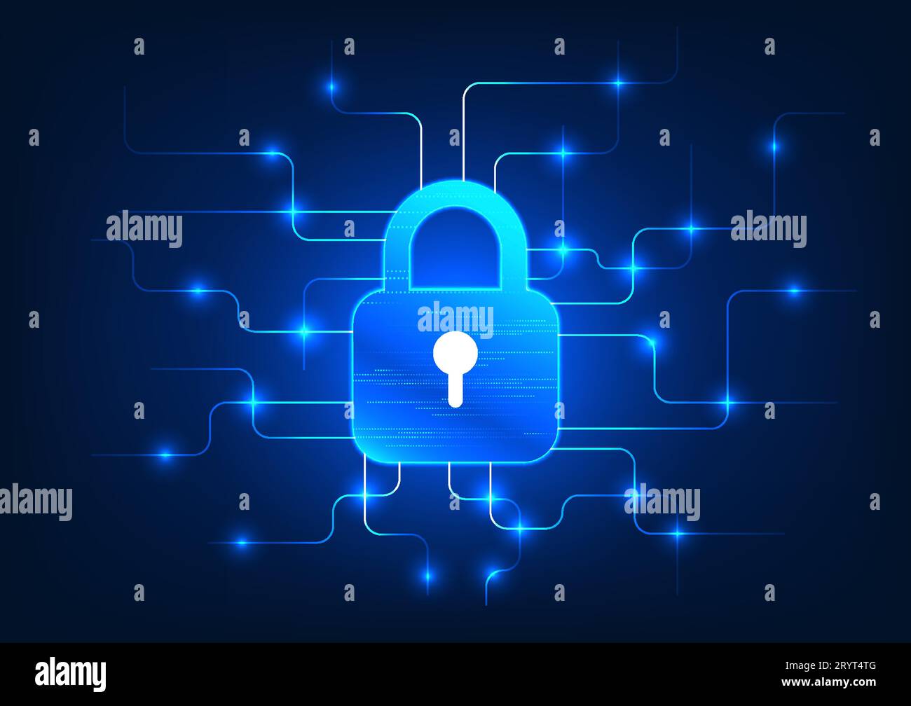 Security technology The lock is connected to the technological circuit ...