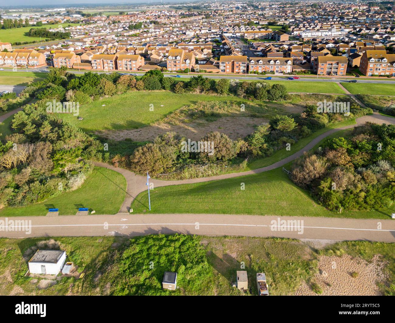 aerial view of sovereign park in Eastbourne in East Sussex Stock Photo ...