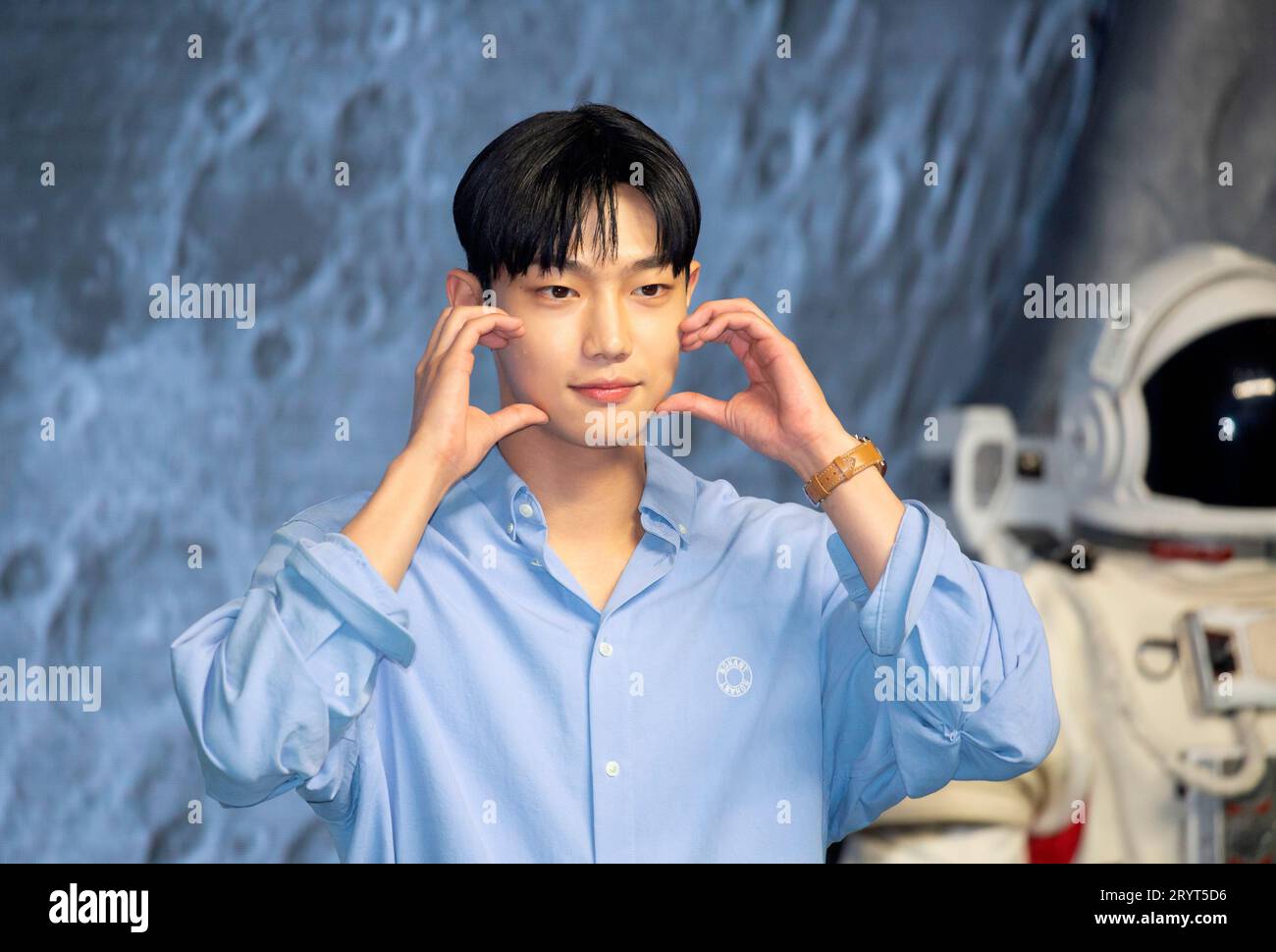 Cho Jun-Young, July 25, 2023 : Actor Cho Jun-Young poses at the red carpet showcase before a VIP ...