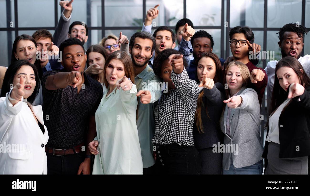 Large group of young people pointing at you Stock Photo - Alamy Large group of young people pointing at you Stock Photo - Alamy