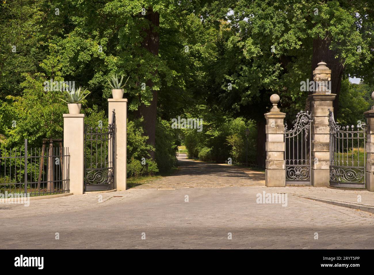Park von Muskau (Park Muzakowski) near Bad Muskau. UNESCO World ...