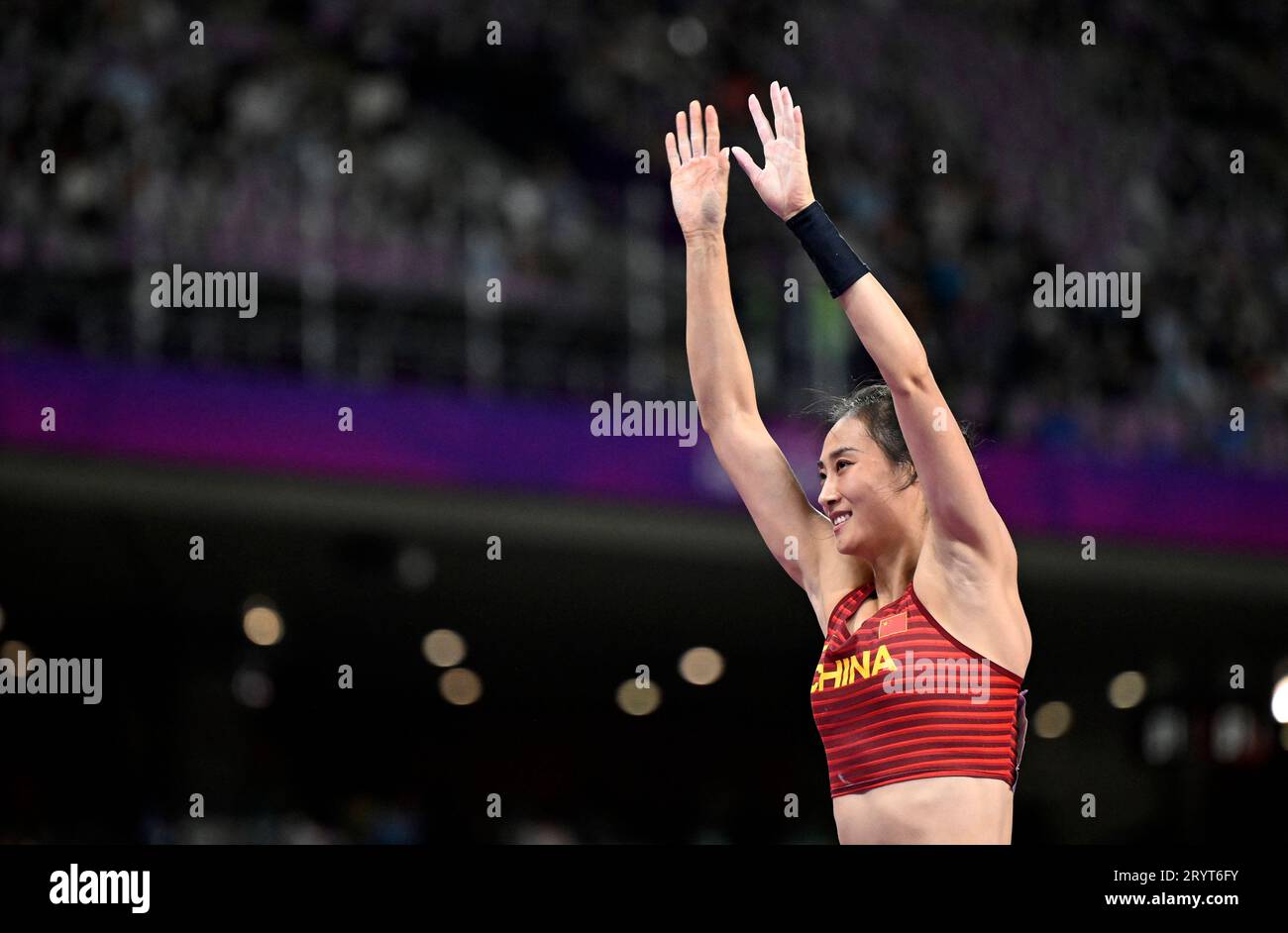 Hangzhou, China's Zhejiang Province. 2nd Oct, 2023. Li Ling of China ...