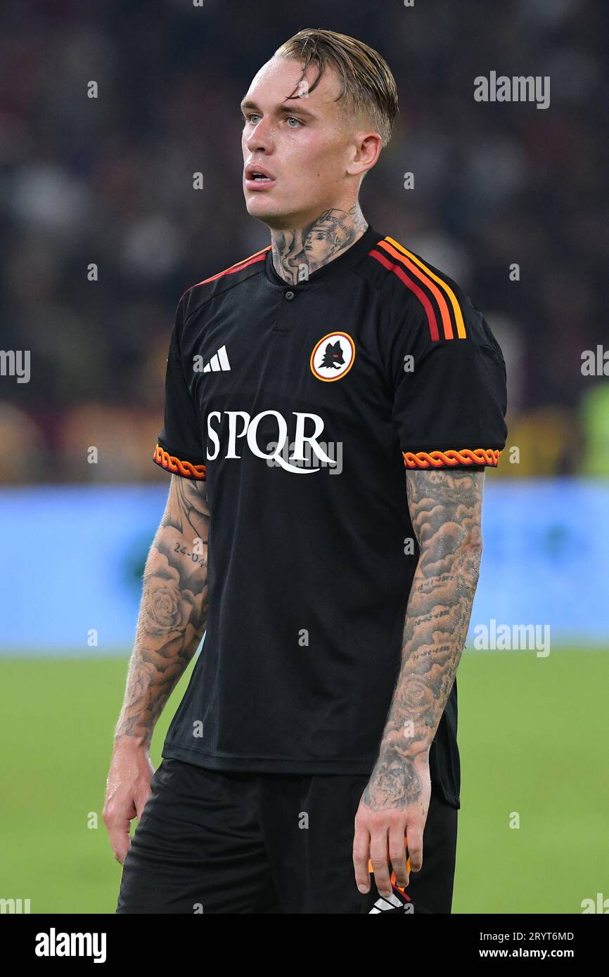 Rick Karsdorp of AS Roma during the Serie A match between Roma v ...