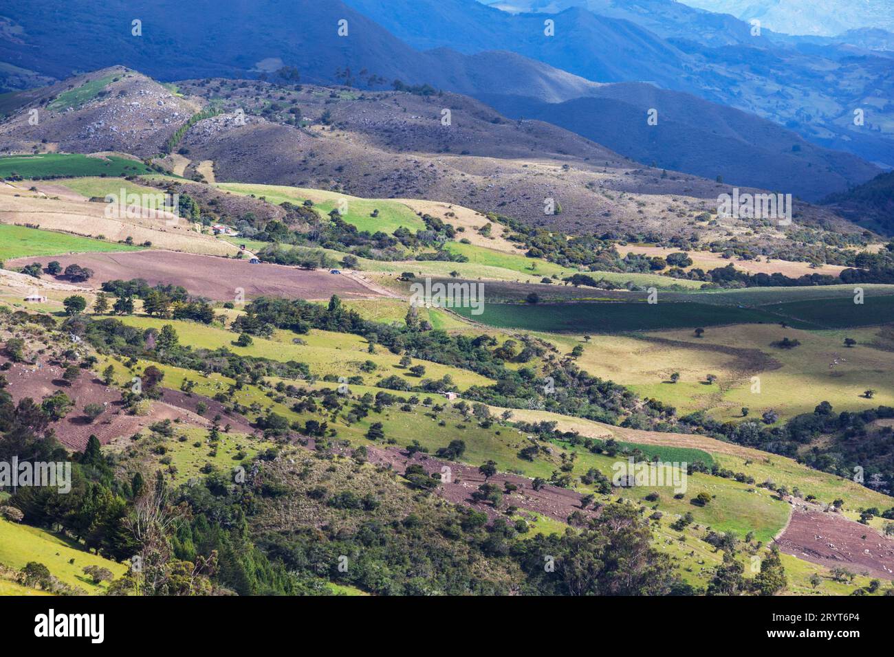 Green hills in Colombia Stock Photo - Alamy