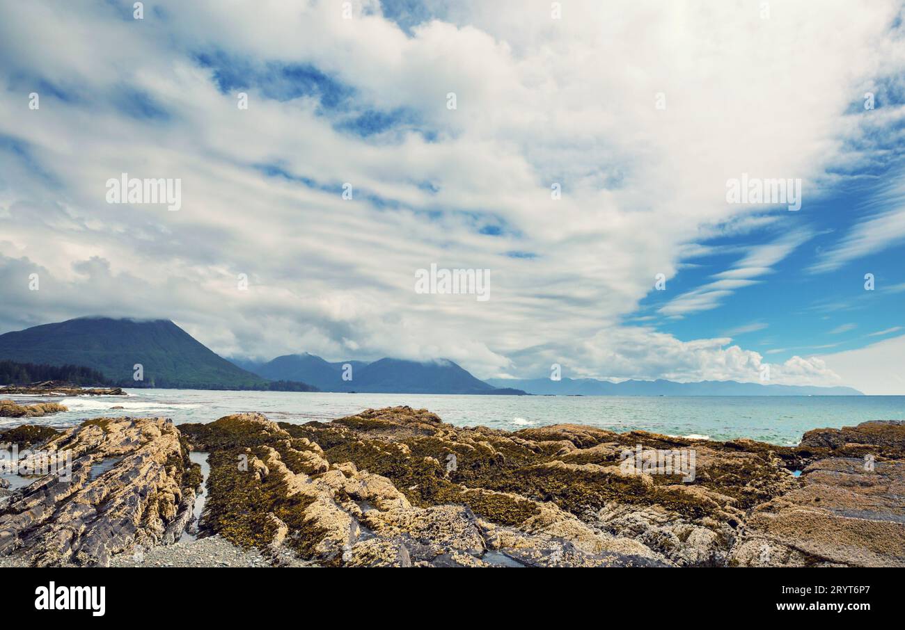 Vancouver island view Stock Photo - Alamy