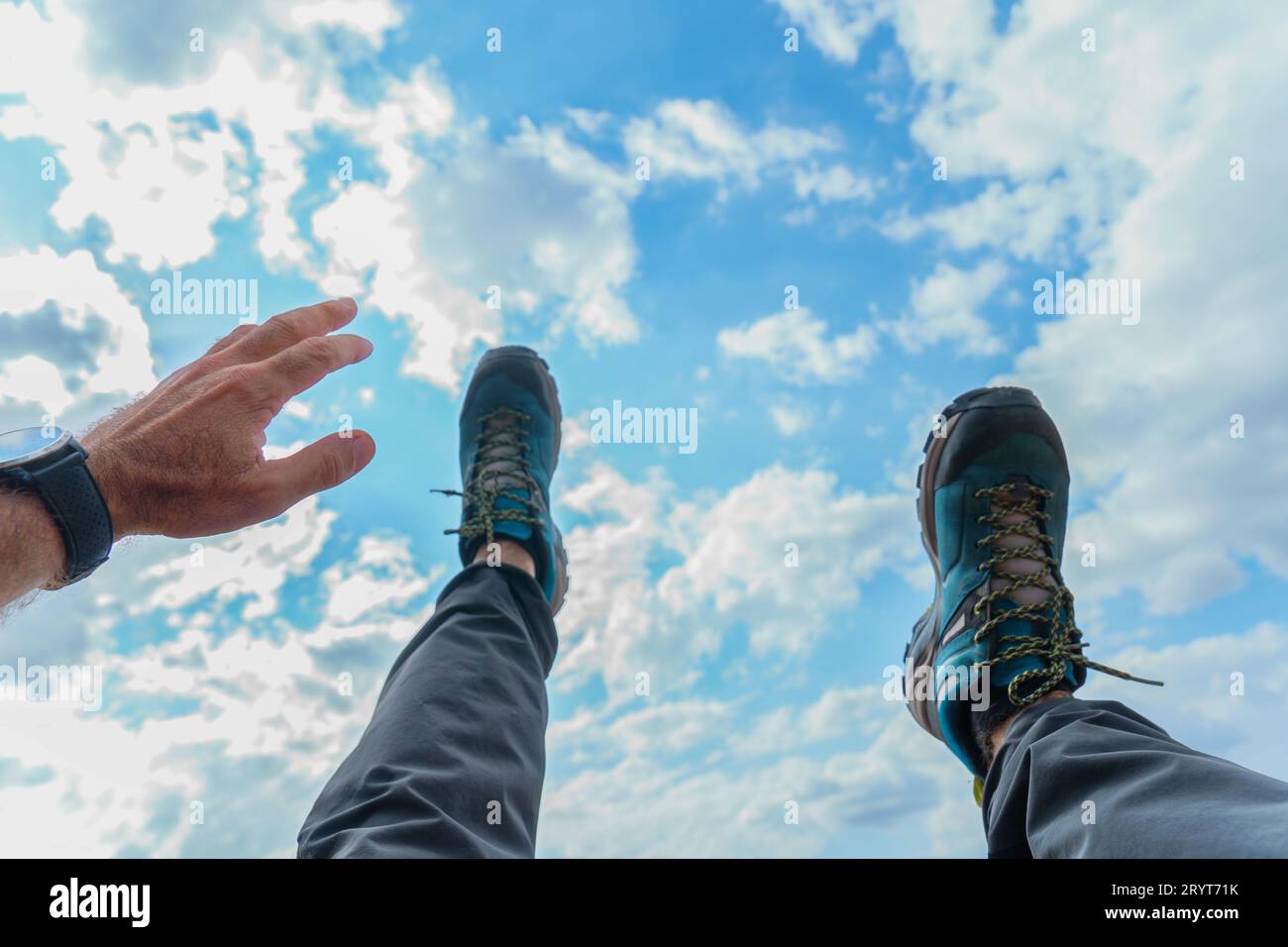 Man Falling From Sky