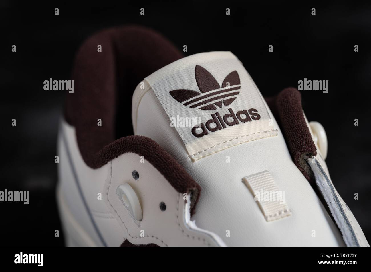 Doha, Qatar - October 2, 2023: Adidas Rivalry Low sneaker. Retro '80s ...