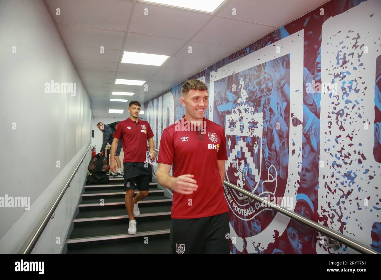 Dara Oshea in the tunnel at Burnley FC v Tottenham Hotspur at Turf Moor ...