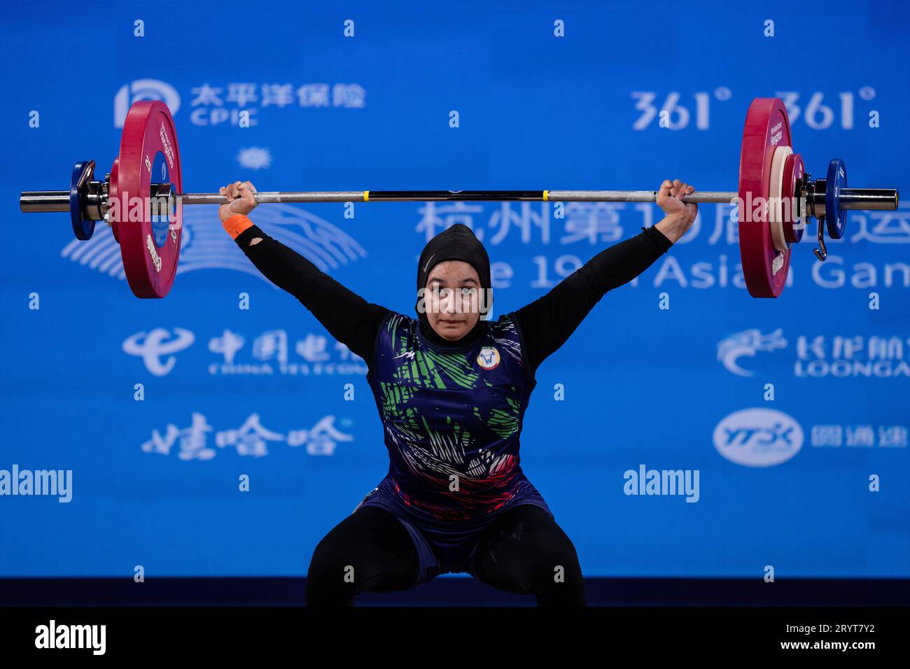 Iran's Karimi Reihaneh competes during the women's 64kg group A ...
